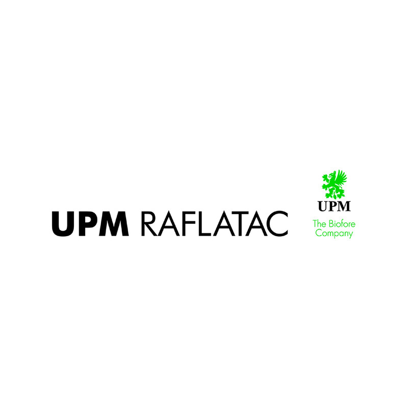 Raflatac, Vellum, rot, Permanent (SP34), ungeschlitzt, Rückseite ...